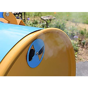 LavaLock Smoker Pinwheel bbq air damper pit grill vent, STEEL 4 6 8 12 (4" diameter)