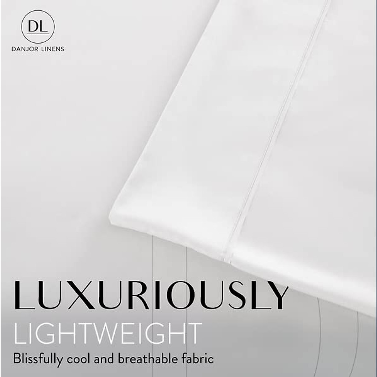 Danjor Linens King Size Sheets Set - 6 Piece Set Including 4 Pillowcases - Deep Pockets - Breathable, Soft Bed Sheets - Wrinkle Free - Machine Washable - White King Bed Sheets - 6 pc