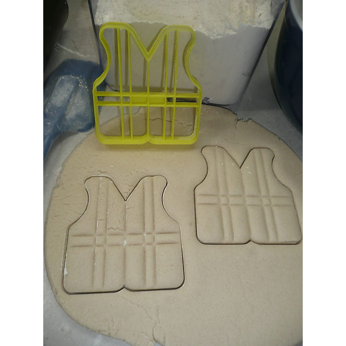 YNGLLC CONSTRUCTION WORKER EQUIPMENT SAFETY GEAR SET OF 4 COOKIE CUTTERS BAKING TOOL 3D PRINTED MADE IN USA PR1557 Multicolor