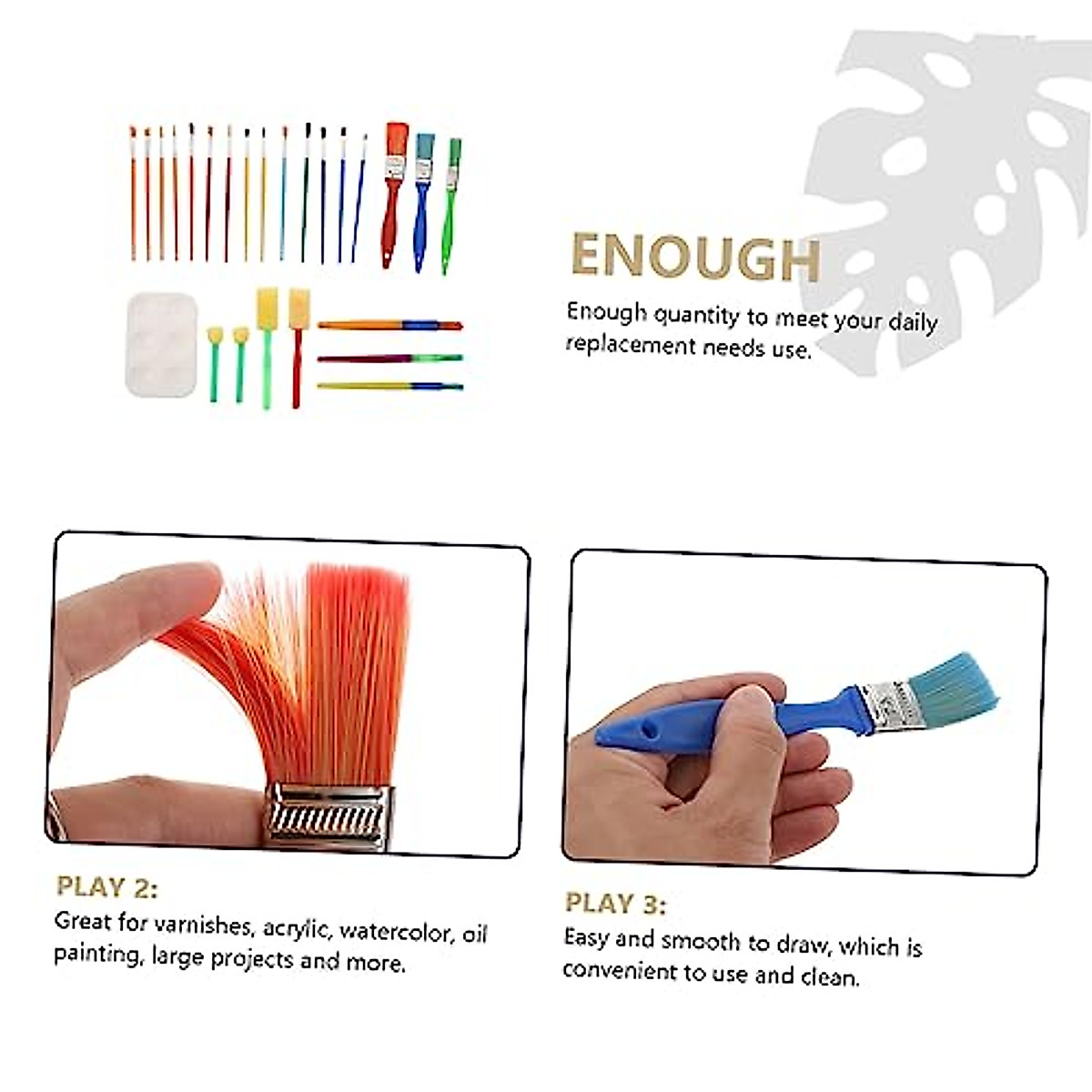 FAVOMOTO 1 Set Brush Set Paint Brushes for Paint Brushes Set Suit Art Paint Brushes Set Wood Painting Brush Professional Painting Brushes Set DIY Brush Coloring Brush Brush