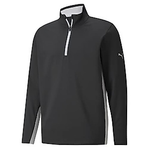 Puma Golf Men's Gamer 1/4 Zip, Puma Black, Large