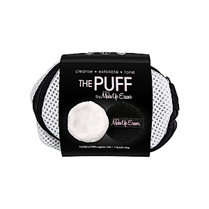 MakeUp Eraser Puff 5pc Set, Reusable and Machine Washable Rounds, Laundry Bag Included,5 Count (Pack of 1)