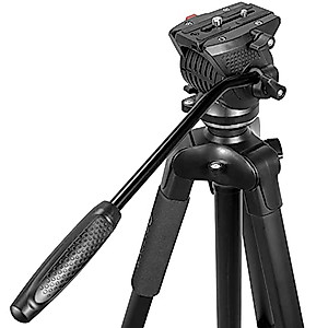 Barska AF13650 Professional Tripod with Fluid Head & Carrying Case for Spotting Scopes, Binoculars, Cameras, etc