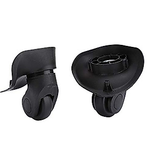 Watris Veiyi 2PCS Luggage Wheels Replacement, Left and Right Suitcase Wheels Replacement, Wheel Spare Part for Luggage Suitcase, 4.3 x 3.9 in (Non-Universal, Please Check The Dimensions Carefully)