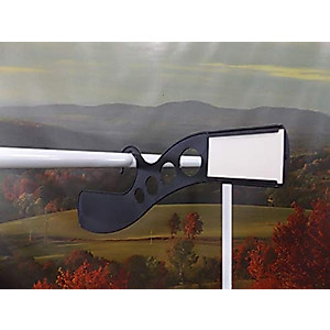 NAHANCO BRDCB Large Stockroom Rail Dividers with Curvy Body, Black (Pack of 25), 19"