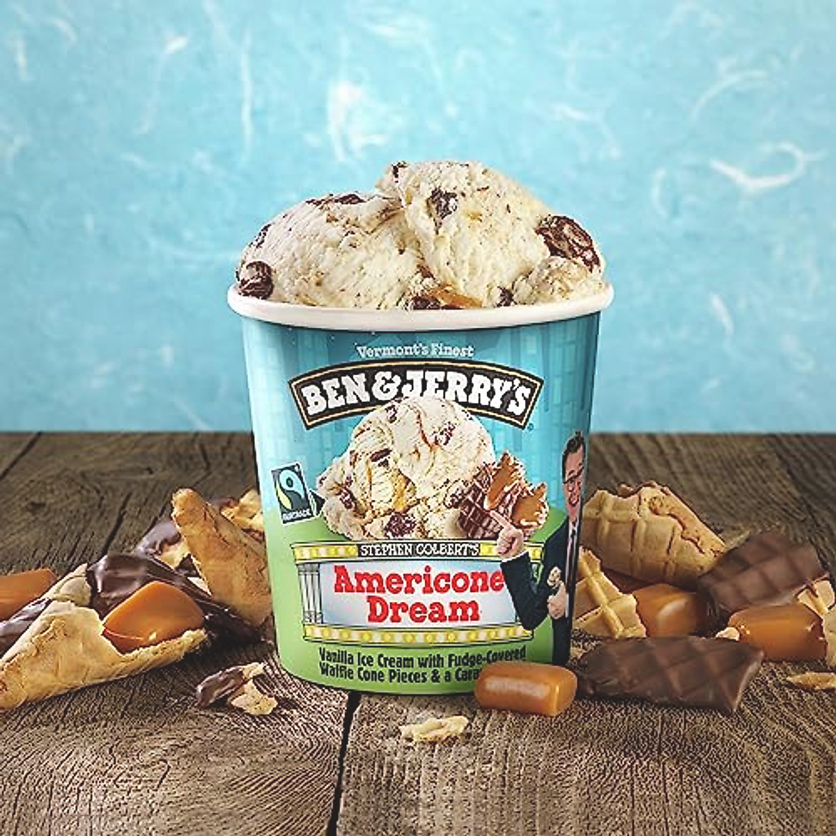 Ben & Jerry's Americone Dream Vanilla Ice Cream Pint Non-GMO 16 oz