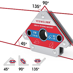 YESWELDER 25 LB & 50LB Welding Magnet-4 Pieces of Magnetic Welding Holder 25 LBS /50 LBs Holding Power Welding Accessories