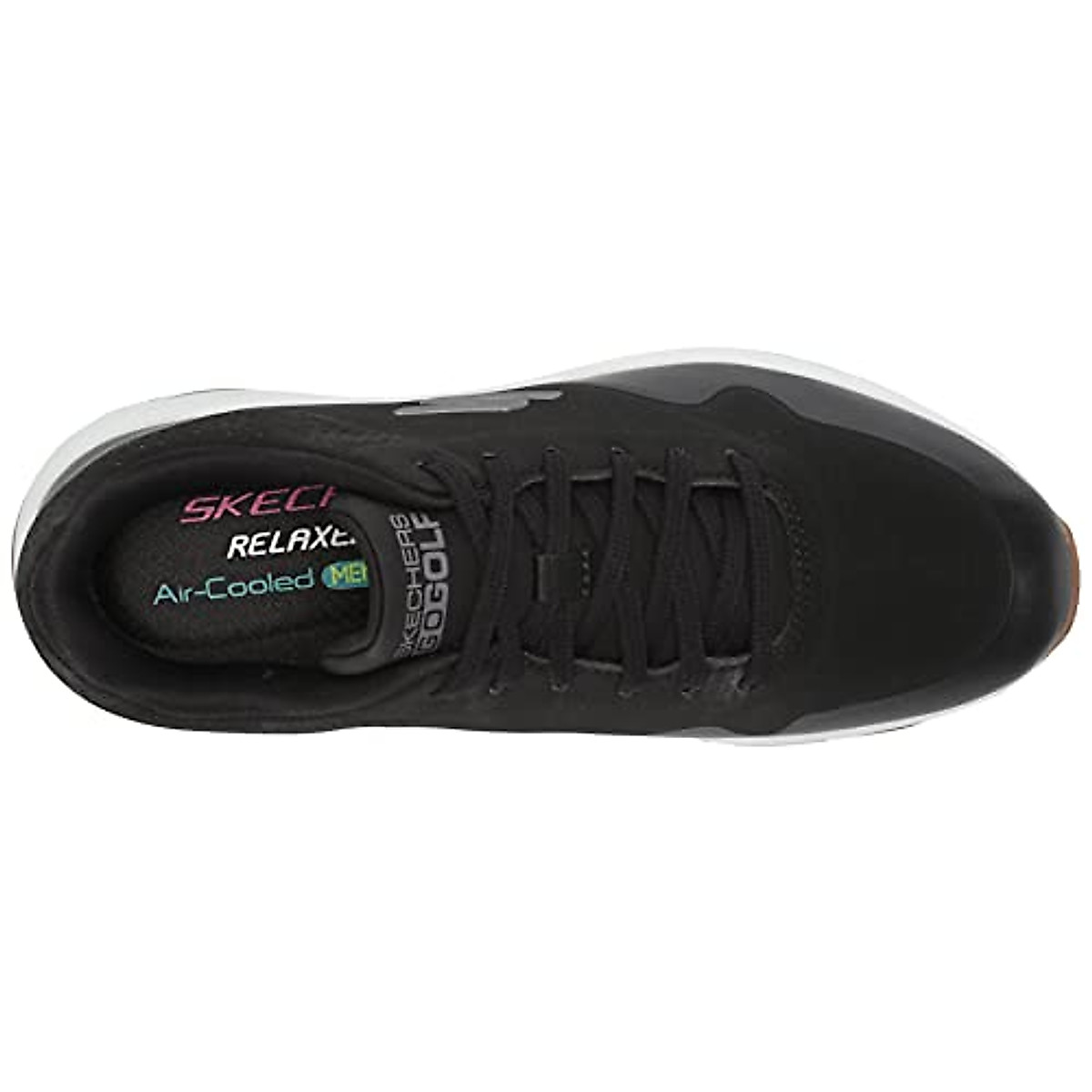 Skechers Women's Skech-Air Dos Relaxed Fit Spikeless Golf Shoe, Black, 7.5