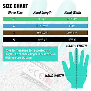 HAUSHOF Gardening Gloves Thorn Proof 3-Pairs Work Gloves, Breathable Garden Gloves Latex Coated with Texture for Women and Men Yard Work, Large Size