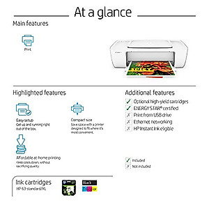 HP Deskjet 1112 Compact Printer (F5S23A)