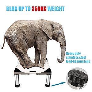 SSEHCWAN Washer and Dryer Stands, Washing Machine Stand Base Adjustable Appliance Base Max Load 770LB/350KG Pedestal for Washing Machine Dryers Refrigerator, Increase 9.4-10.6inch 24-27cm Height