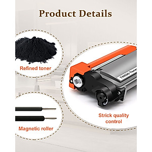 XZMHX TN660 TN630 TN-660 TN-630 Replacement Toner Cartridge Compatible for Brother MFC-L2700DW MFC-L2720DW MFC-L2740DW HL-L2300D HL-L2340DW HL-L2380DW DCP-L2540DW Printer (2 Pack)