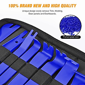 GOOACC 238Pcs Trim Removal Tool, Auto Push Pin Bumper Retainer Clip Set Fastener Terminal Remover Tool Adhesive Cable Clips Pry Kit Car Panel Radio Removal Auto Clip Pliers (GRC-207)