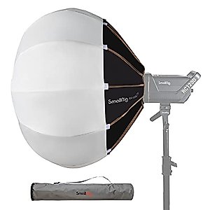 SmallRig RA-L65 Lantern Softbox Quick Release-One Step, 26in Light Modifier with Fabric Barn Doors, Softbox Diffuser for SmallRig Video Light 120B, 120D, 220B, 220D and Other Bowens Mount Light-3754