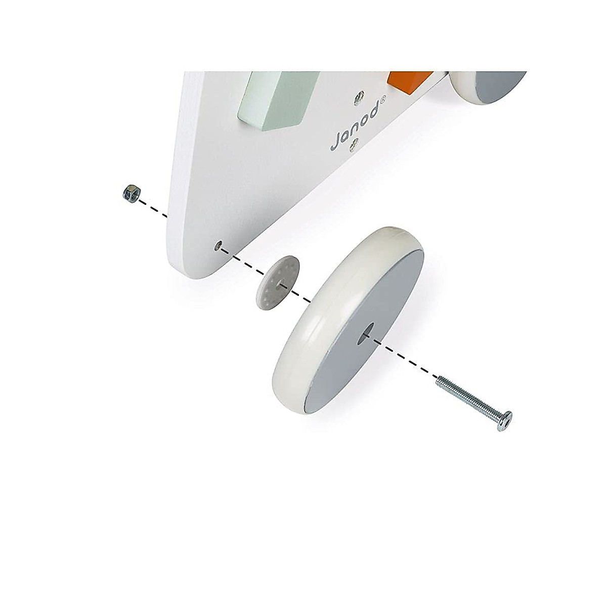 Janod Sweet Cocoon Wooden Multi-Activity Baby Walker - Ages 12 Months+ - J04410