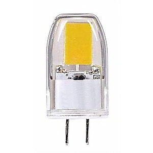 Satco S9544 G6.35 Bulb in Light Finish, 1.63 inches, Clear