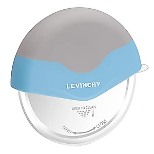 LEVINCHY Pizza Cutter Wheel, Easy to Clean Detachable Slicer, Pizza Slicer Cutter, Premium Spuer Sharp Stainless Steel, with Protective Blade Guard, Large Size, Blue