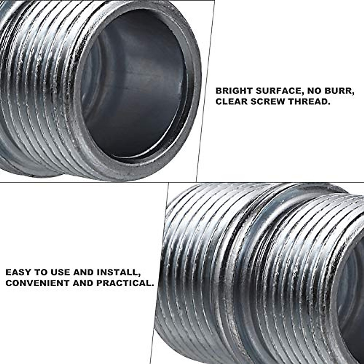 DOITOOL 4PCS 25.4mm Diameter Connectors for Thick Wire Shelve Shelving Unit Double Head Shelf Support Nut Replacement Storage Shelves Part Metal Rack