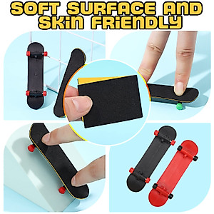 100 Pcs Fingerboard Foam Grip Tape Black Fingerboard Grip Tape 36 x 110 mm Foam Grip Tape for Fingerboards Adhesive Fingerboard Stickers Non Slip Foam Pro Grip Tape for Fingerboards Skateboard