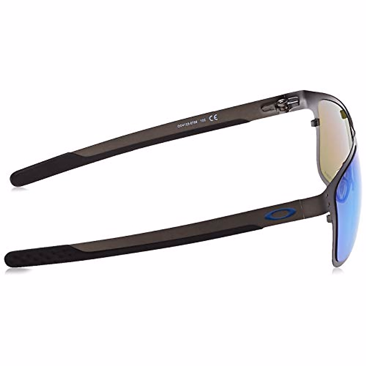 Oakley Men's OO4123 Holbrook Metal Square Sunglasses, Matte Gunmetal/Prizm Sapphire Iridium Polarized, 55 mm