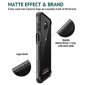 Casewe - Motorola Moto Z3 / Z3 Play Protective Flexible Bumper Case Cover/Compatible with Moto Mods - All Matte Black