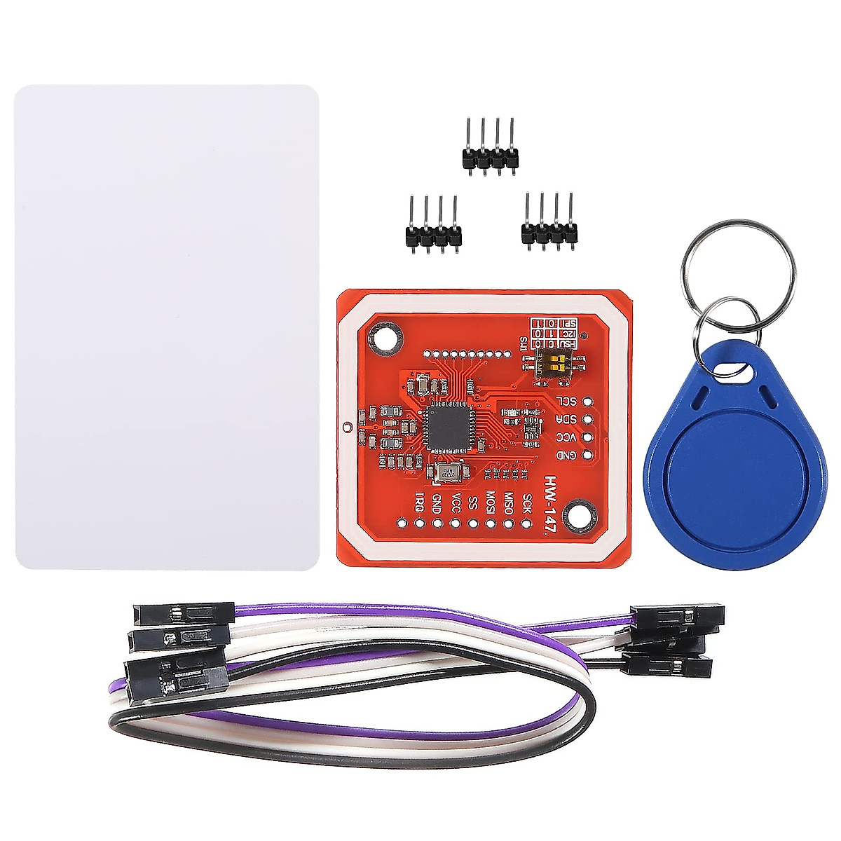 AITIAO 3Pcs PN532 NFC NXP RFID Module V3 Kit Near Field Communication Reader Module Kit I2C SPI HSU with S50 White Card Key Card for Raspberry Pi DIY Smart Phone