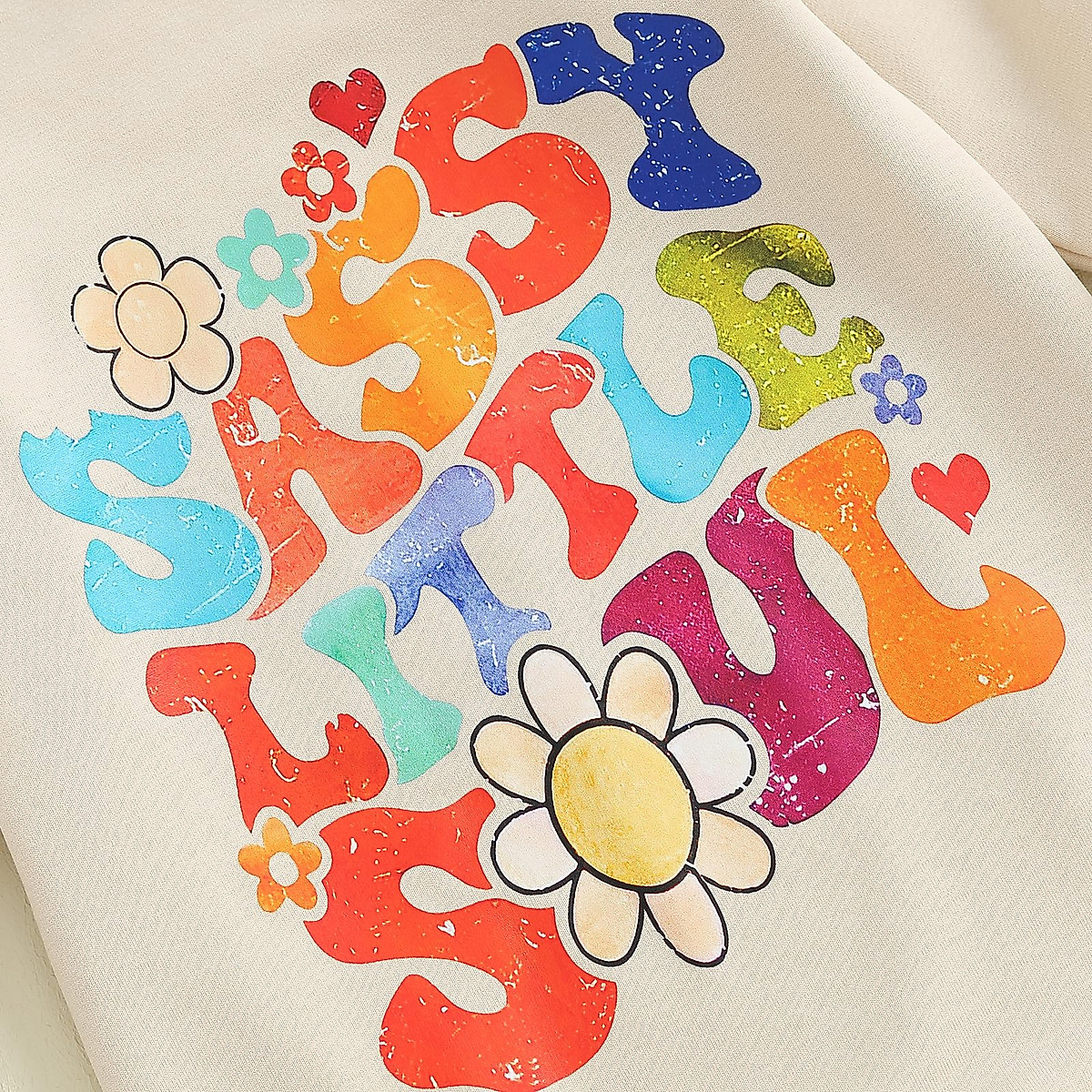 BOIBOKOKO Newborn Baby Girl Boy Clothes Sassy Little Soul Long Sleeve Romper Jumpsuit Cute Fall Winter Outfit (Beige-CC, 3-6 Months)