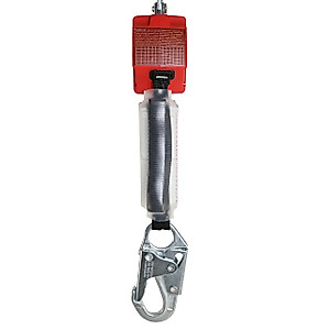 AFP Demon 6 Foot Single Web Leg Self Retracting Lifeline Safety Yoyo, Shock Pack Absorber, Steel Snap Hook & Steel Carabiner Fall Protection Arrest Limiter SRL | OSHA & ANSI Rated