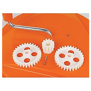 Dynamic E002 Commercial Manual Salad Spinner, 5 Gallon Capacity, SD92, Orange