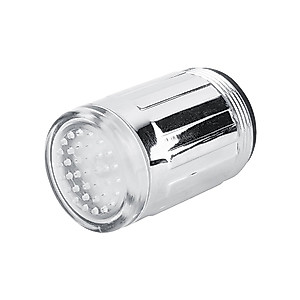 LED Water Faucet, 3 Colors Changing Temperature Sensor Water Stream Faucet Tap for Kitchen Bathroom