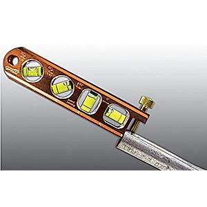 Swanson Tool Co TL041M 6 Inch Savage Magnetic Billet Torpedo Level with Brass Pipe Clamp, 6 Inches and 15 Centimeters Orange