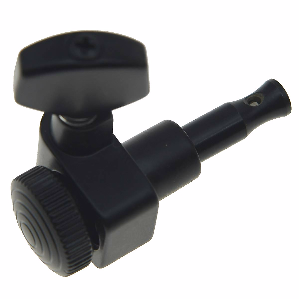 KAISH Black 2 Pin Locking Tuners Tuning Keys Pegs Machine Heads for American Stratocaster/Telecaster Strat/Tele