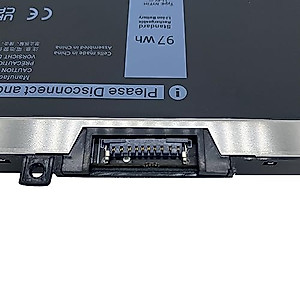 YXKC NYFJH 11.4V 97Wh Replacement Laptop Battery Compatible with Dell Precision 7530 7730 7540 7740 Series Notebook P34E P74F Series 5TF10 0WMRC GW0K9 0NYFJH 5TF10