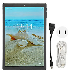 Qinlorgo HD Tablet, 4GB 64GB 100-240V Support Calling Tablet PC 5G WiFi Octa Core Processor Night Reading Mode for Elderly for Study (US Plug)
