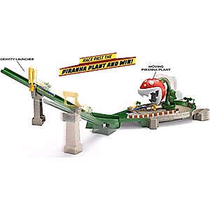 Hot Wheels Mario Kart Track Set Assortment 4 Different Tracks with Mario Kart 1:64 Scale Vehicles and Nemesis From Video Game Gift for Kids 3 Years and Older