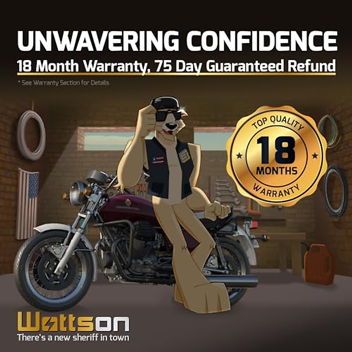 Chrome Pro YTX7L-BS High Performance - Maintenance Free - Sealed iGel Motorcycle Battery