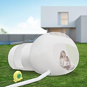 Inflatable Bubble House, Clear Inflatable Bubble Tent Dome with Blower, Luxury 9.8ft Diameter Bubble House & 6.5ft Channel Perfect for Outdoor Backyard Festival Party