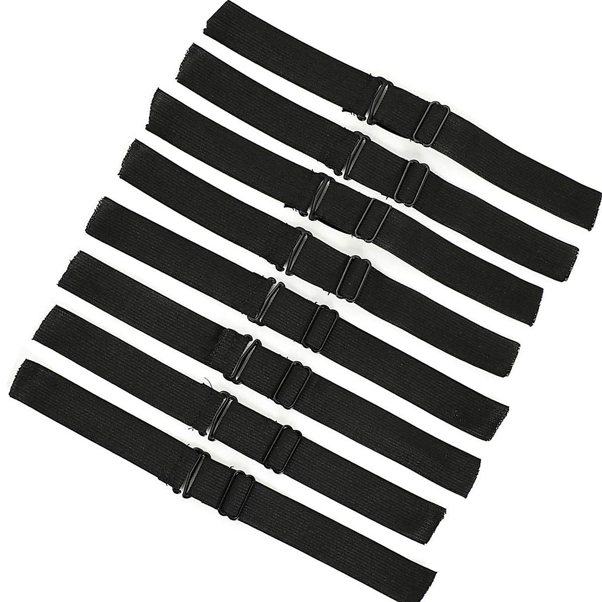 Adjustable Elastic Band for Wigs，Adjustable Wig Band Wig Elastic Bands for Keeping Wig in Place Elastic Adjustment Strap Sew to the Wig Cap (8Pcs, Elastic Band)