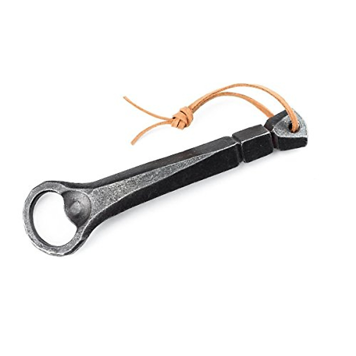 Bottle Opener - Black Dog Ironworks | Beer Opener, Hand Forged Iron Gift for Men | Great Gift for Groomsmen, Fathers Day or 6 year anniversary | Henley Style