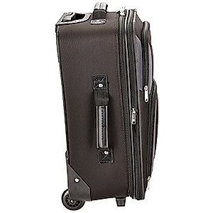 Rockland Fashion Softside Upright Luggage Set, Black/Gray, 2-Piece (14/19)