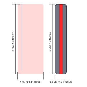16 Pieces Guided Reading Highlight Bookmark Strips Colored Overlay Reading Tracking Rulers for Dyslexia, ADHD and to Reduce Visual Stress, 8 Standard Size and 8 Large Size