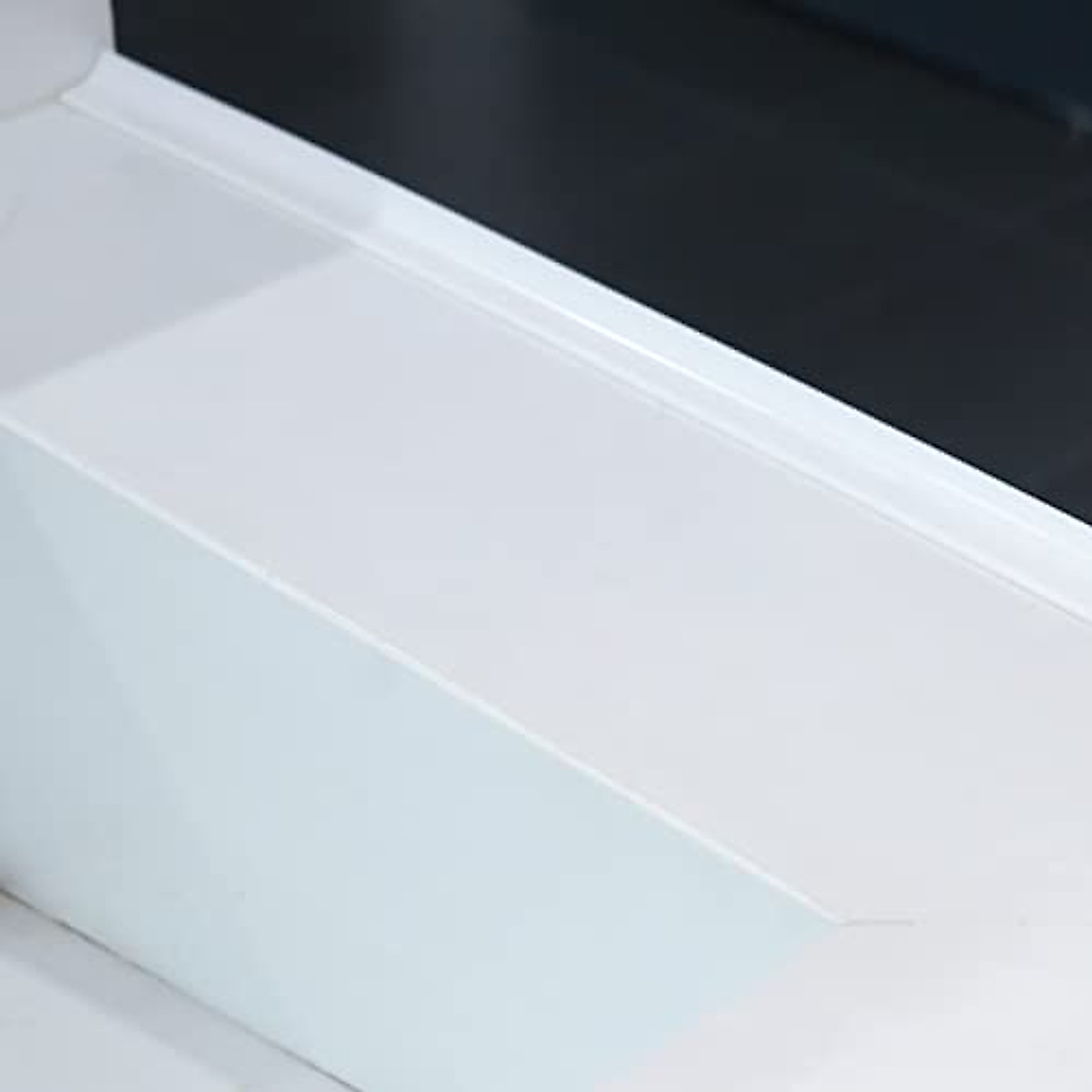 New Collapsible Shower Threshold Water Dam, Self Adhesive Silicone Waterproof Barrier Bathroom and Kitchen Water Strip Dam Shower Guard for Dry And Wet Separation Caulk Seal Strip Edge Trim(TM)