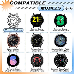 XFYELE Nylon Watch Band Compatible with Samsung Galaxy Watch 7/6/5/4/FE 40mm 44mm/Watch 6 Classic 43mm 47mm/Watch 5 Pro 45mm/Watch 4 Classic 42mm 46mm, 20mm Quick Release Replacement Sport Strap