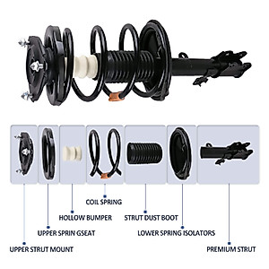 EXPEDE - Front Shock Absorber Kit fit for 4WD 1997-2003 Ford F-150 1997-2002 Ford Expedition