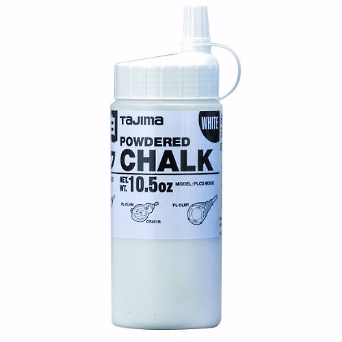 Tajima PLC2-W300 White Ultra Fine Snap Line Chalk, with easy fill nozzle 10.5 oz. Model: PLC2-W300 Tools & Home Improvement