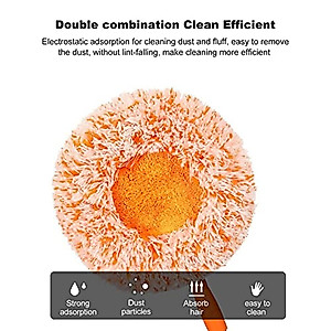 Mops for Floor Cleaning, 360° Rotatable Long Handle Cleaning Mop, Dry and Wet Multi Surface Floor Cleaner for Floor, Ceiling, Wall, Bathroom, Glass Window with 3 Reusable Microfiber Pad Replaceable Mo
