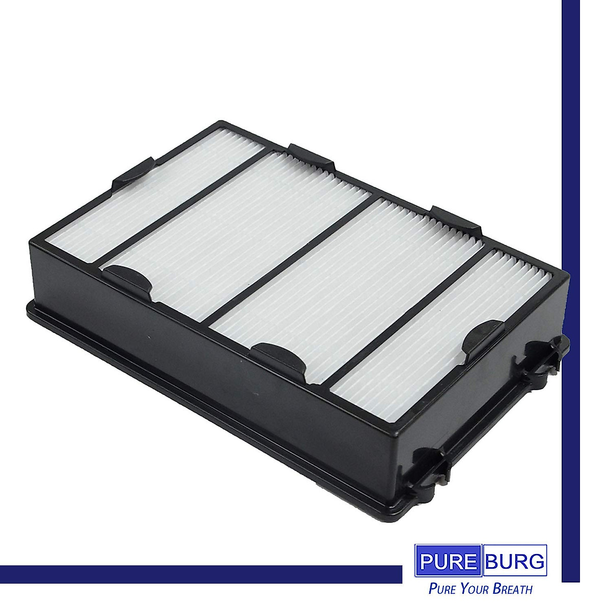 PUREBURG HPAF60 True HEPA Replacement Filter Set Compatible with Holmes Filter B Fits HPAF60 HAPF600 HAPF60 HAPF600D-U2 HAP8650B HAP8650B-NU Biaonaire GE 106633 Air Purifiers