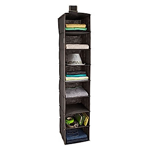 ClosetMaid 31454 8-Shelf Hanging Closet Organizer, Gray