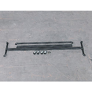 MBQQ Industrial Pipe Clothing Racks on Wheels,Heavy Duty Garment Racks Commercial Grade,Vintage Rolling Ballet Rack Clothes Display Rack Retail Display