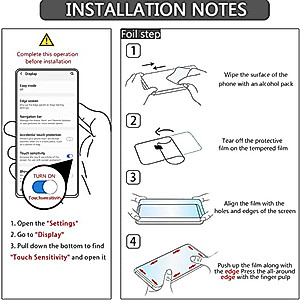 BIIKoil [2+2 Pack] for Samsung Galaxy S22 Ultra 5G Screen Protector Tempered Glass Camera Lens Protector,Touch Sensitive,Fingerprint Support,9H Hardenss(6.8")